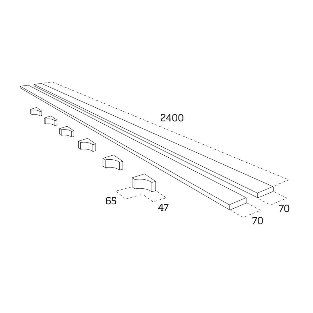 Wall Panel Kit: White Primed Picture Rail Shelf Kit (WPKT10) - Carvers ...