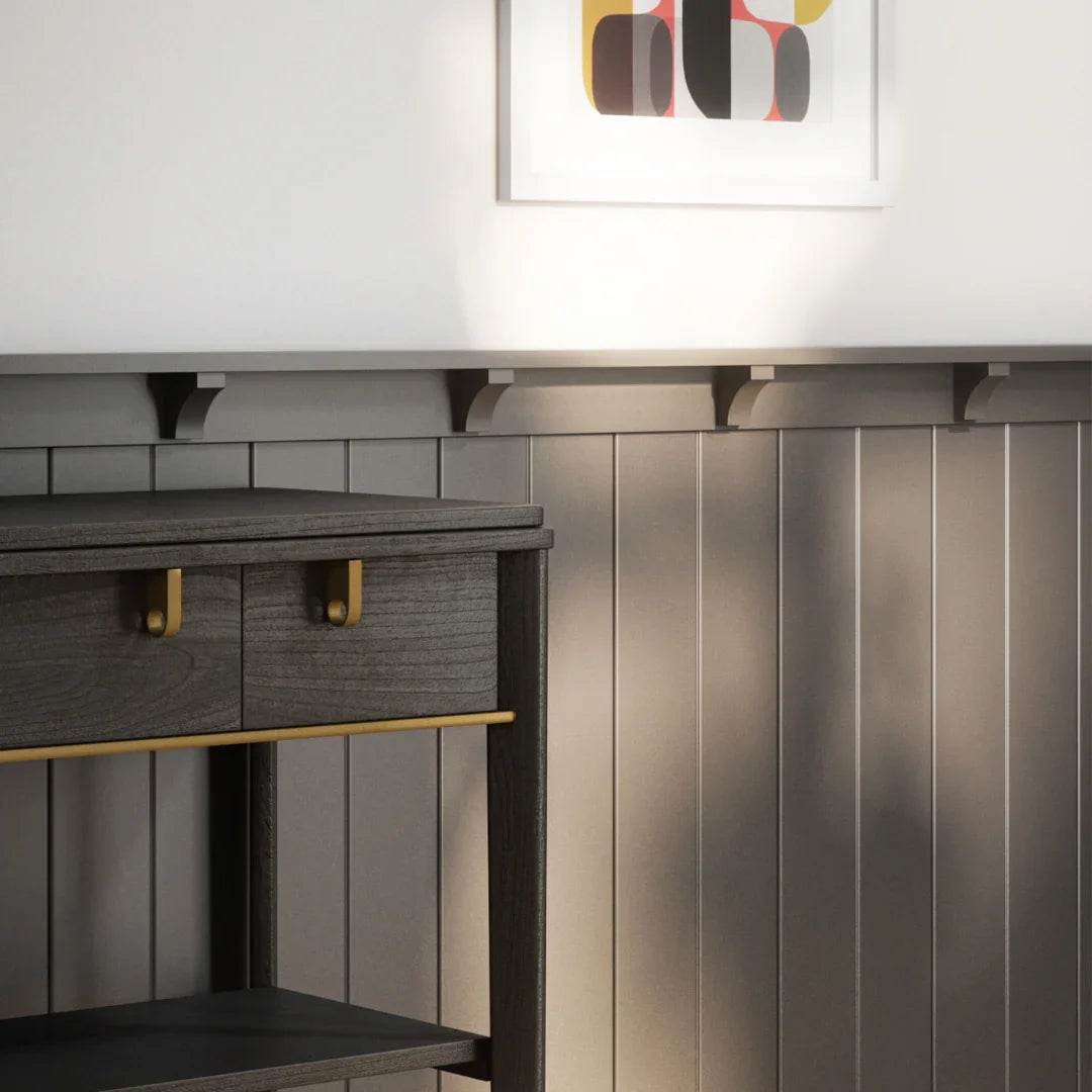 Wall Panel Kit: White Primed Picture Rail Shelf Kit (WPKT10) - Carvers ...