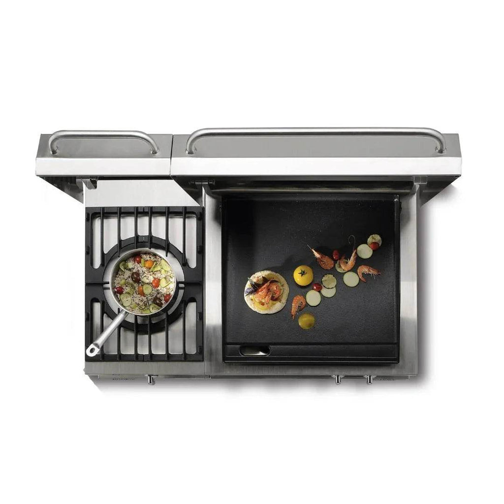 Lacanche Open' Cook - 1100mm Wide Integrated Hob with Enamelled Plancha ...