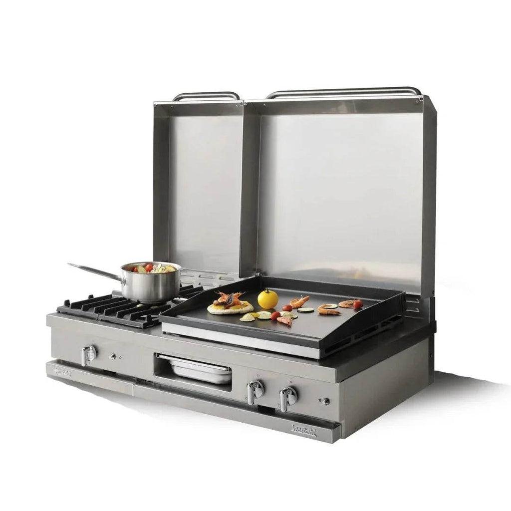 Lacanche Open' Cook - 1100mm Wide Integrated Hob with Enamelled Plancha ...