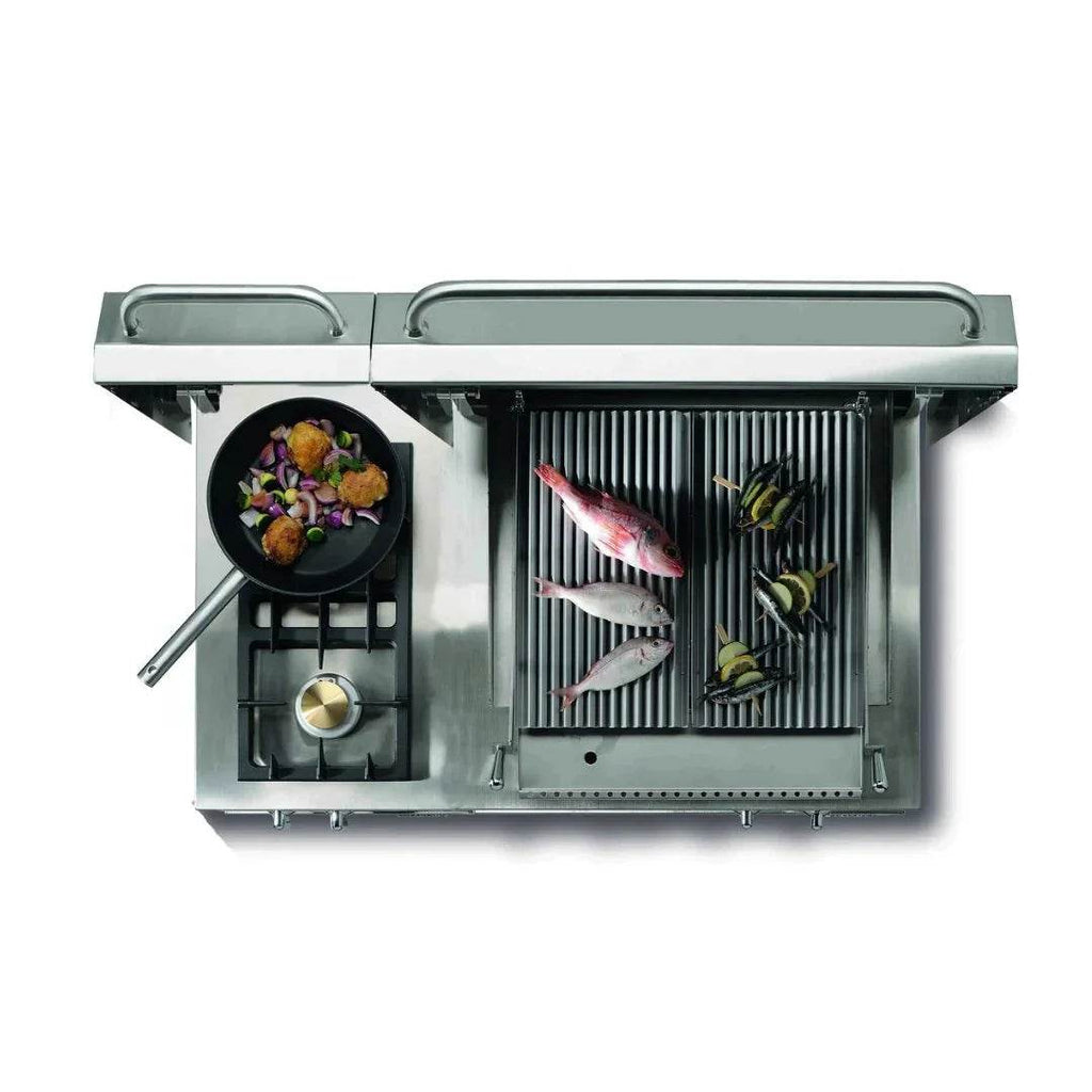 Lacanche Open' Cook - 1100mm Wide Integrated Hob with Lava Rock Grill ...