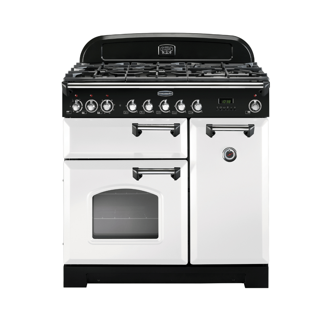 Rangemaster Classic Deluxe 90cm Dual Fuel Range Cooker - Carvers Interiors