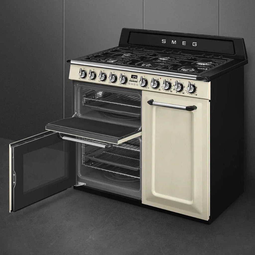SMEG Victoria 100cm Dual Fuel cooker TR103 – Carvers Interiors