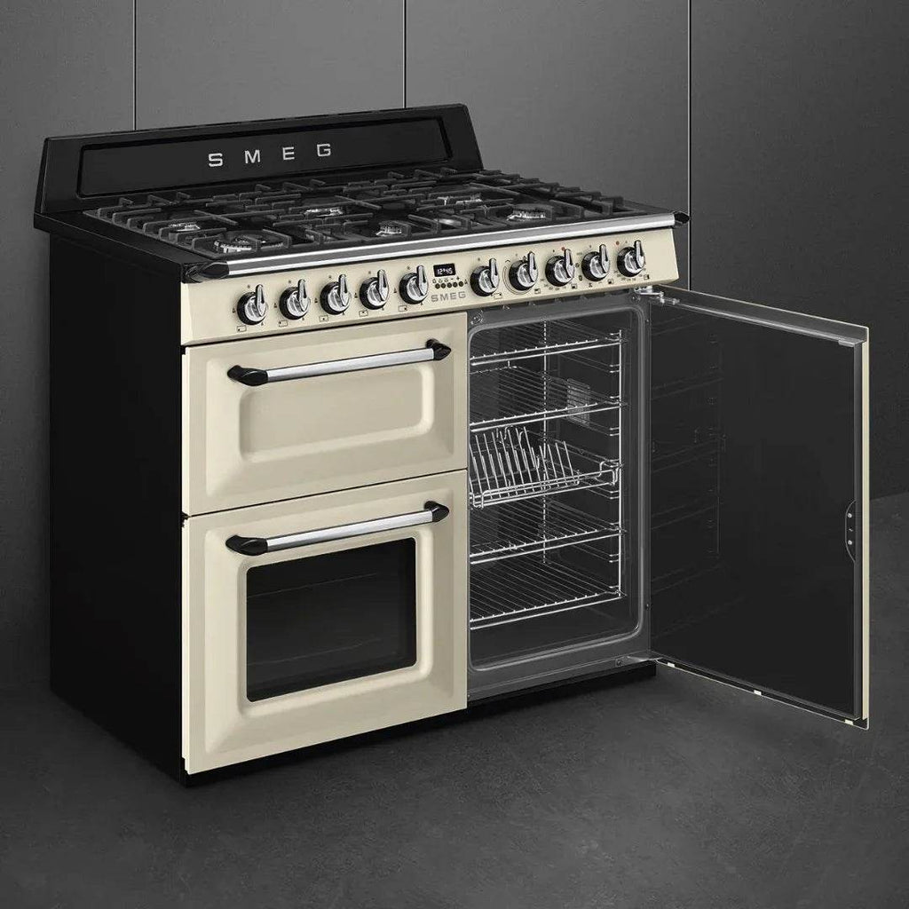 SMEG Victoria 100cm Dual Fuel cooker TR103 – Carvers Interiors